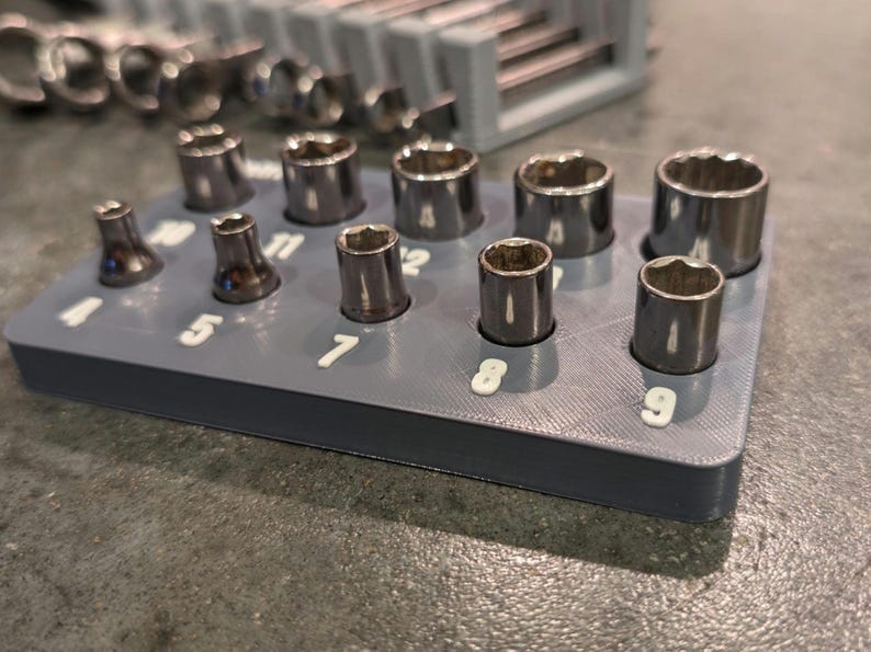 Upgrade Your Workshop: 3D Printed Socket Organizer - Etsy