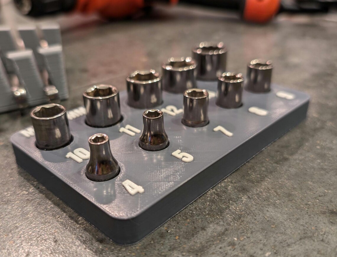 Upgrade Your Workshop: 3D Printed Socket Organizer - Etsy