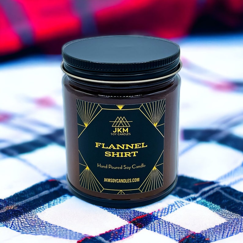 Flannel Shirt Soy Candle - Classic Collection - Etsy