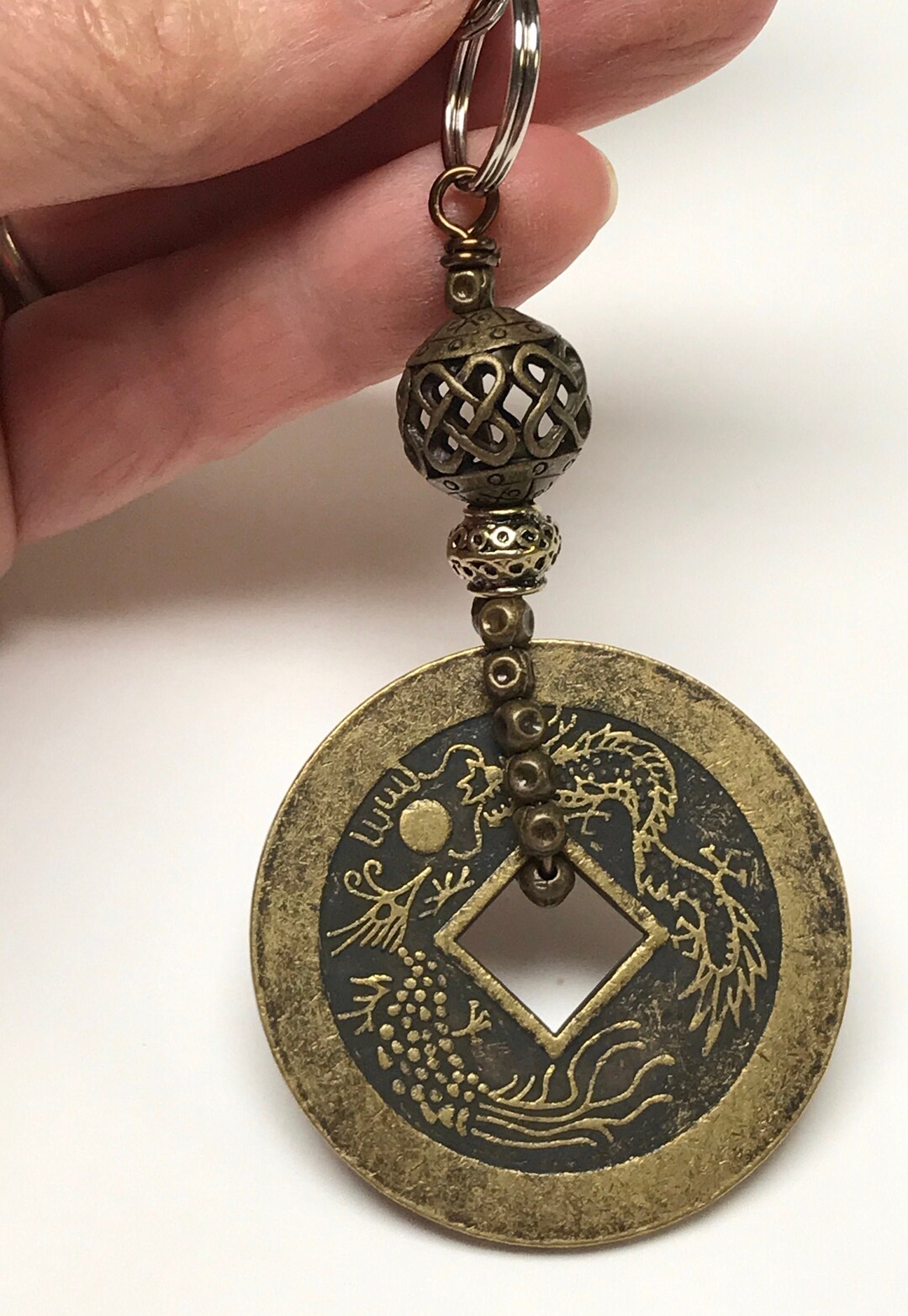 Vintage Chinese Year of the Dragon DOUBLE DRAGONS Forever PROSPEROUS ...