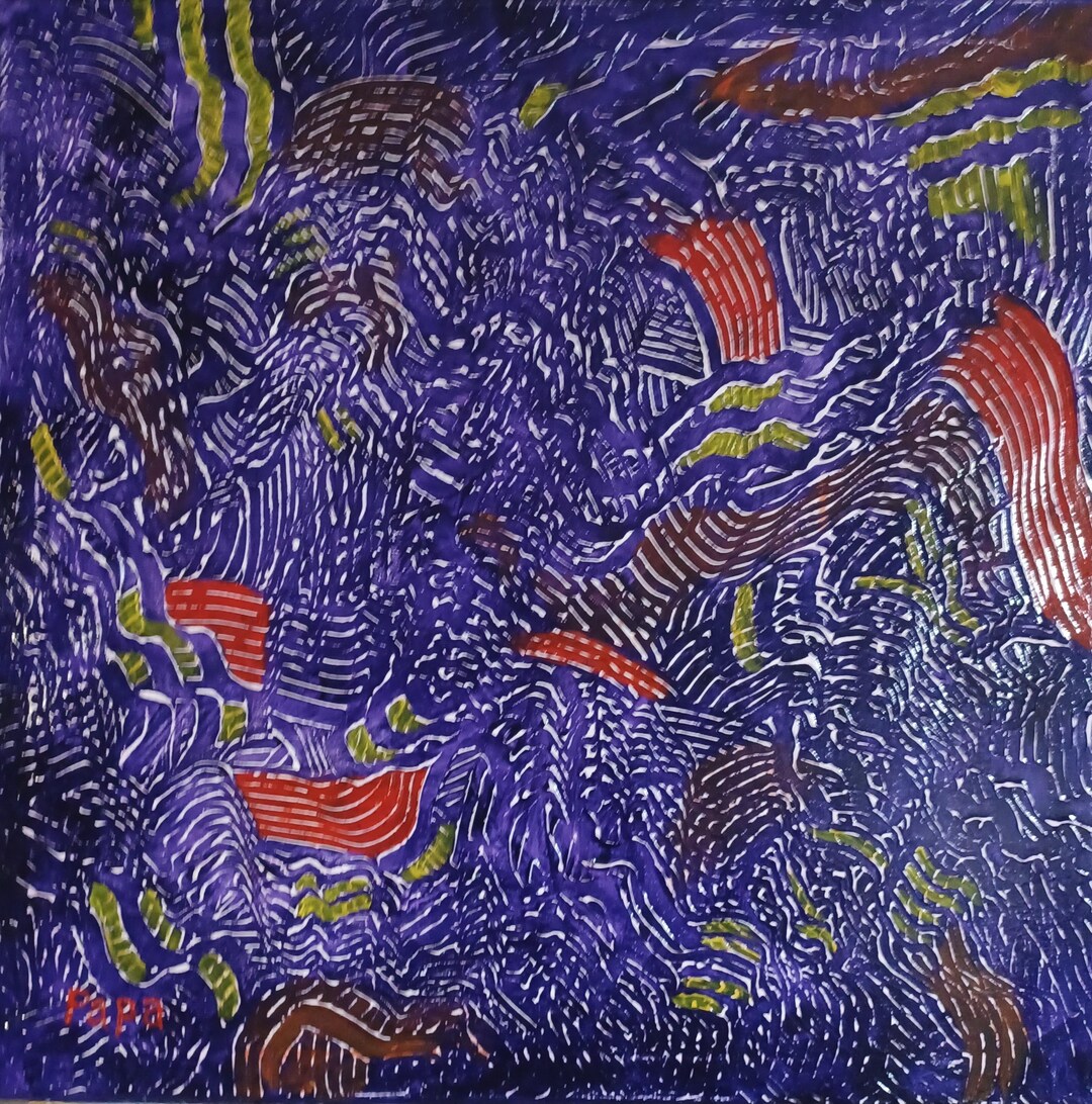 On the Move: 20" X 20" Abstract Original Acrylic Painting. #276 - Etsy