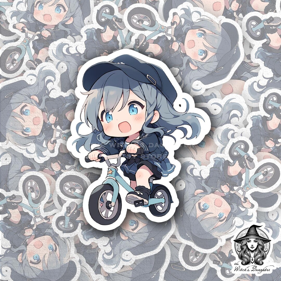 Adorable 3" Chibi Girl Sticker – Kawaii Anime-inspired Vinyl Sticker ...