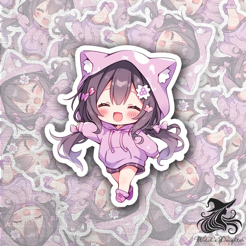 Cute Girl Anime Stickers - Etsy