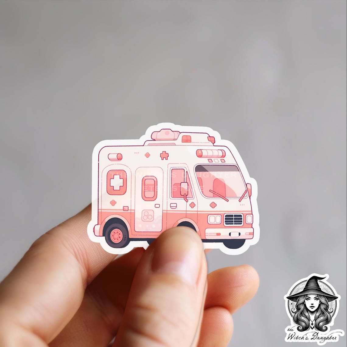 Kawaii Ambulance Building Sticker | Cute Medical Paramedic and EMT ...