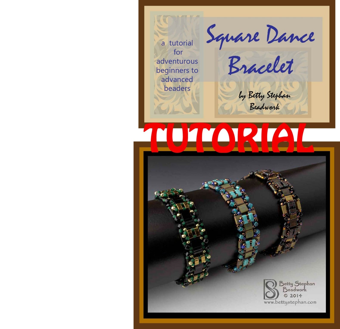 Beading Tutorial for Square Dance Bracelet Beadwoven Tila - Etsy