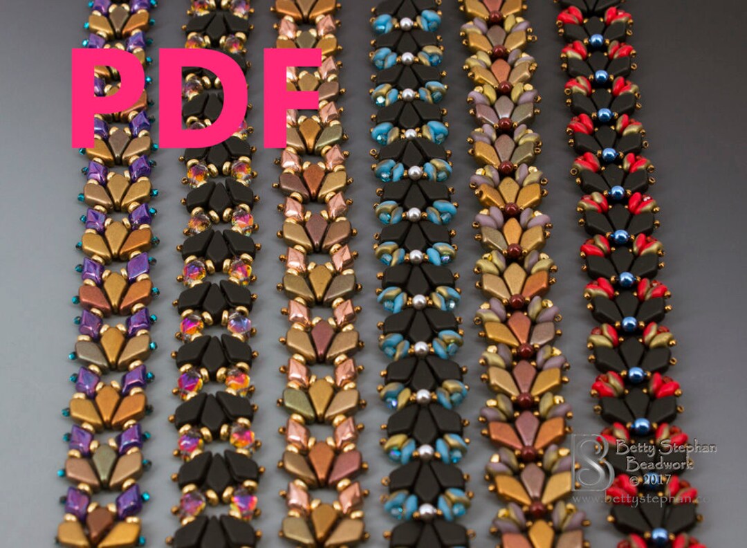 Kite Bracelet Beading Tutorial PDF Instant Download - Etsy