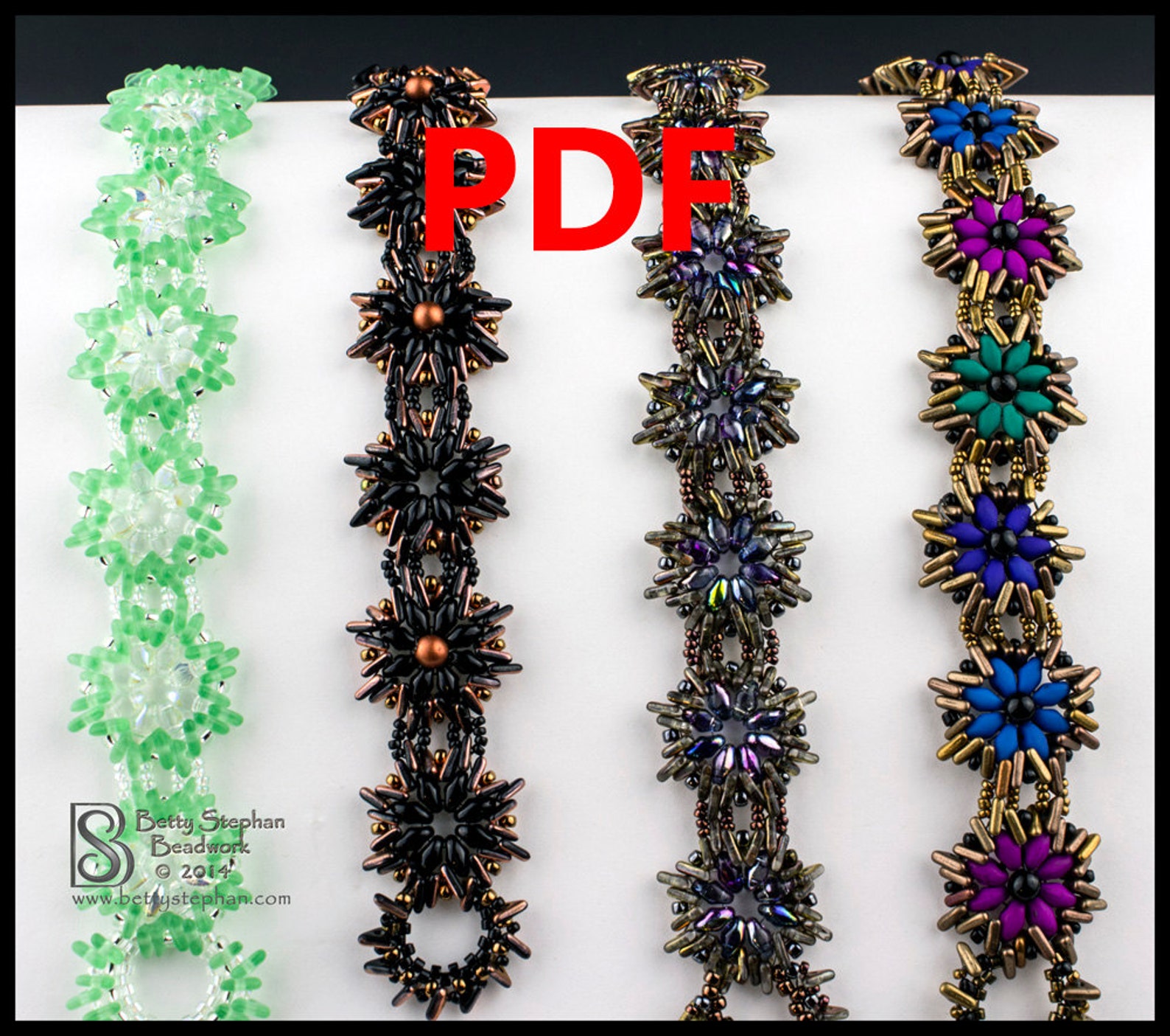 Try-a-tri Bead Beadwoven Bracelet PDF Tutorial Instant | Etsy