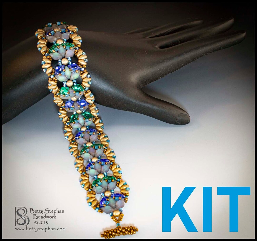 Gemmy Bracelet Green and Blue - Etsy