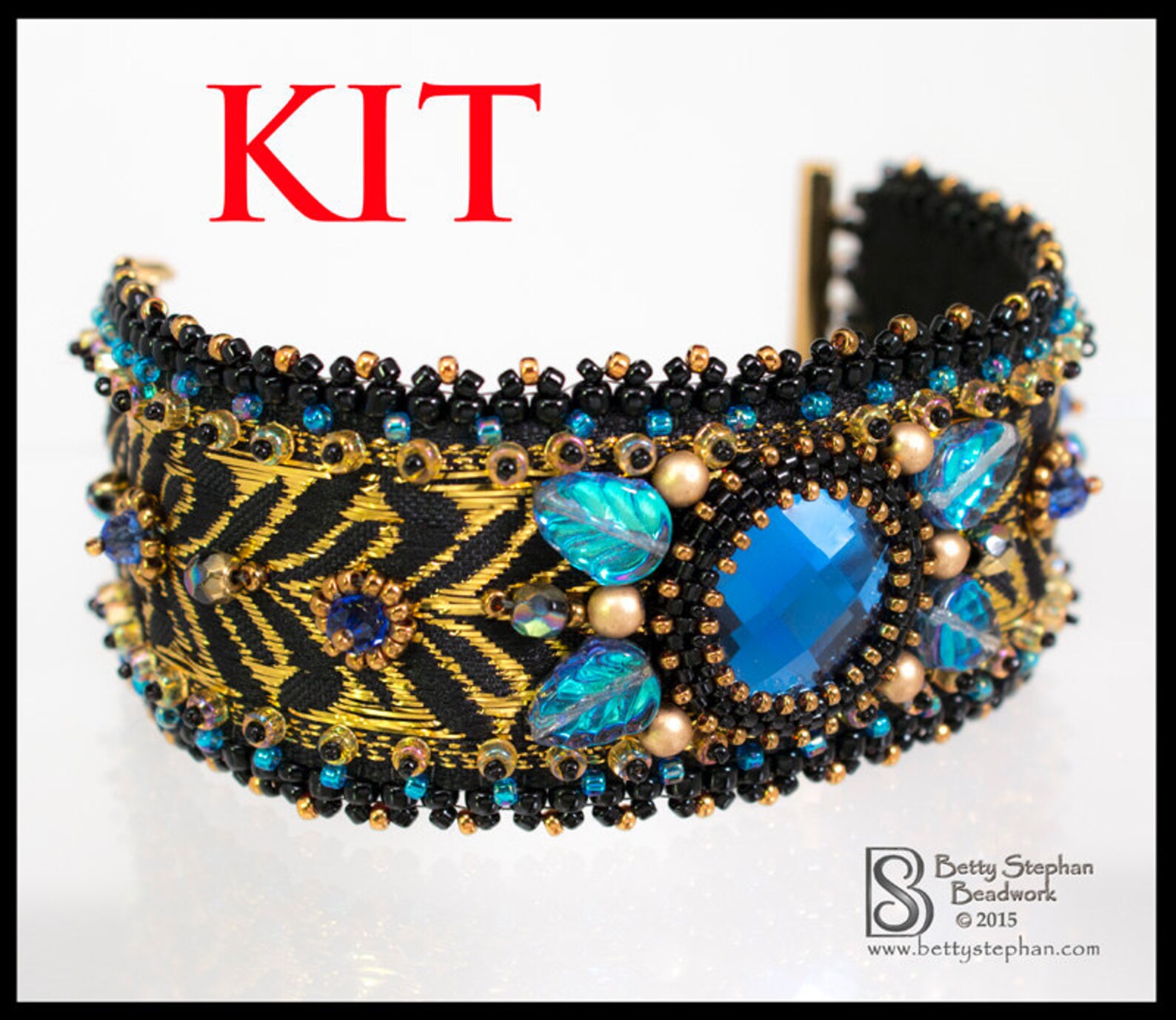 Totally Elegant Cuff Bracelet Kit Blue - Etsy