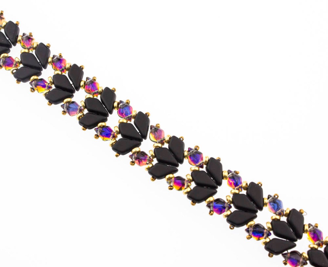 Kite Bracelet Version 1 Black Beading Kit - Etsy