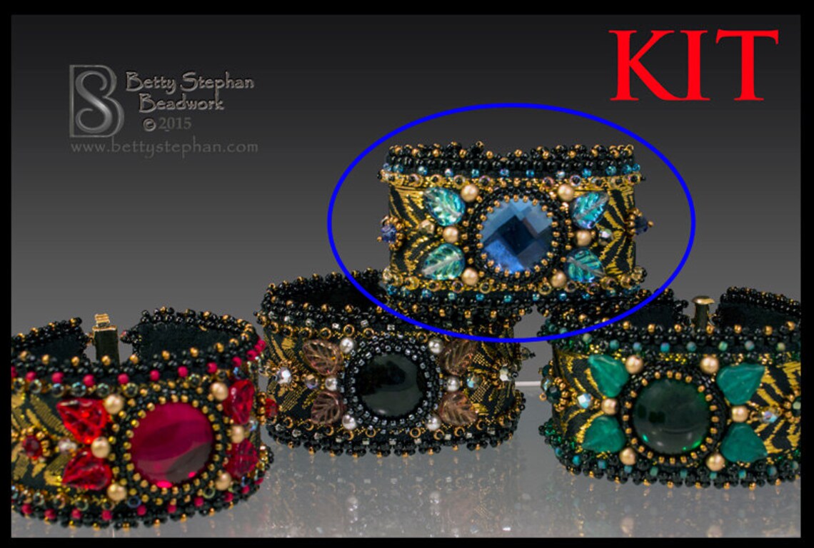 Totally Elegant Cuff Bracelet Kit Blue - Etsy