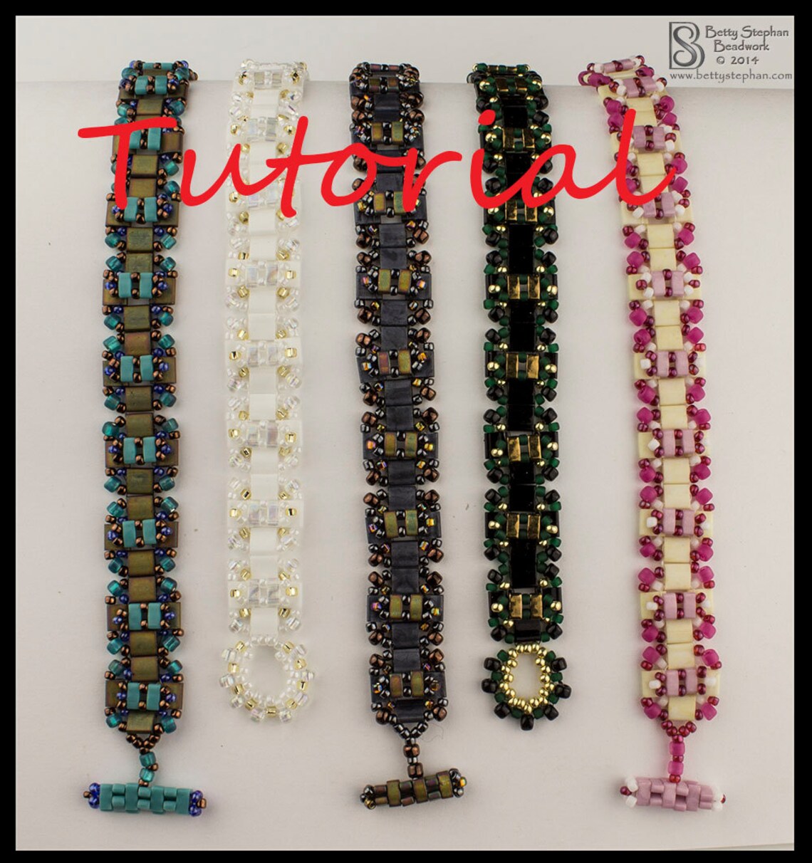 Beading Tutorial for Square Dance Bracelet Beadwoven Tila - Etsy