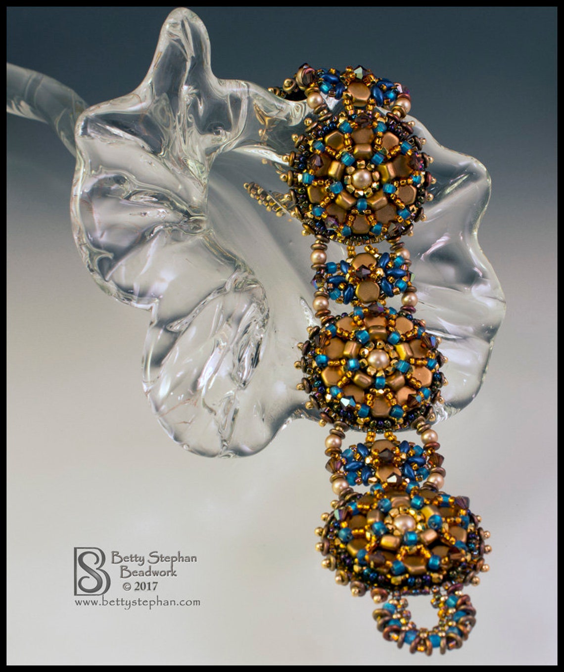 KIT- Enchanted Bracelet- Bronze and Blue Colorway - Etsy