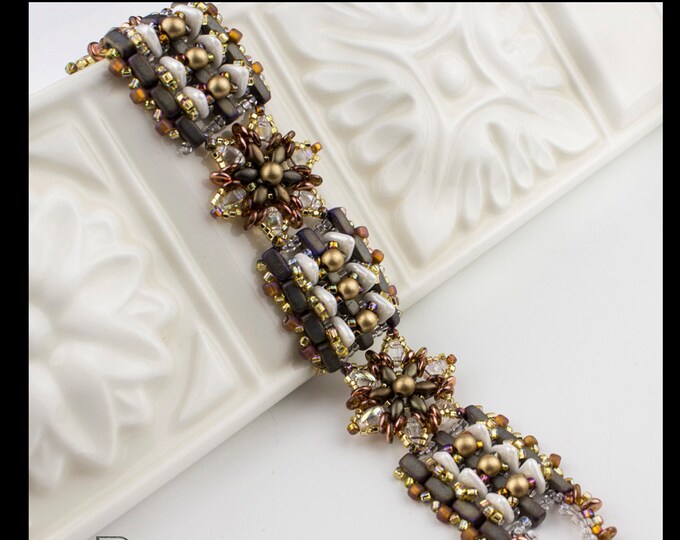 Shapeshifter Beadwoven Pearl and Gold- Bracelet- Full Kit or Refill ...