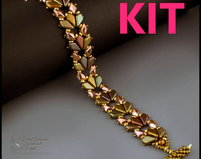 Kite Bracelet Version 1 Gold Beading Kit - Etsy