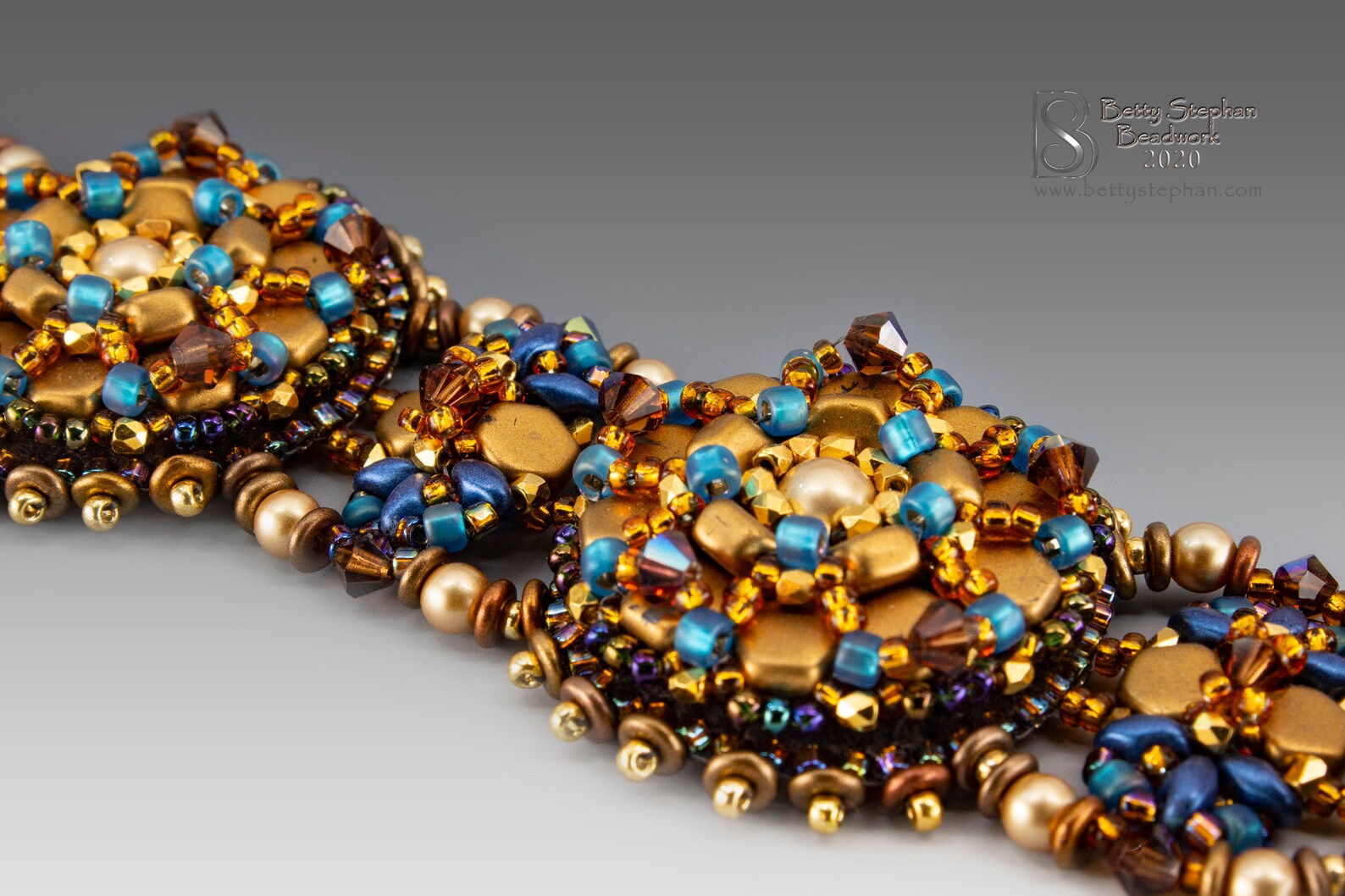 KIT- Enchanted Bracelet- Bronze and Blue Colorway - Etsy