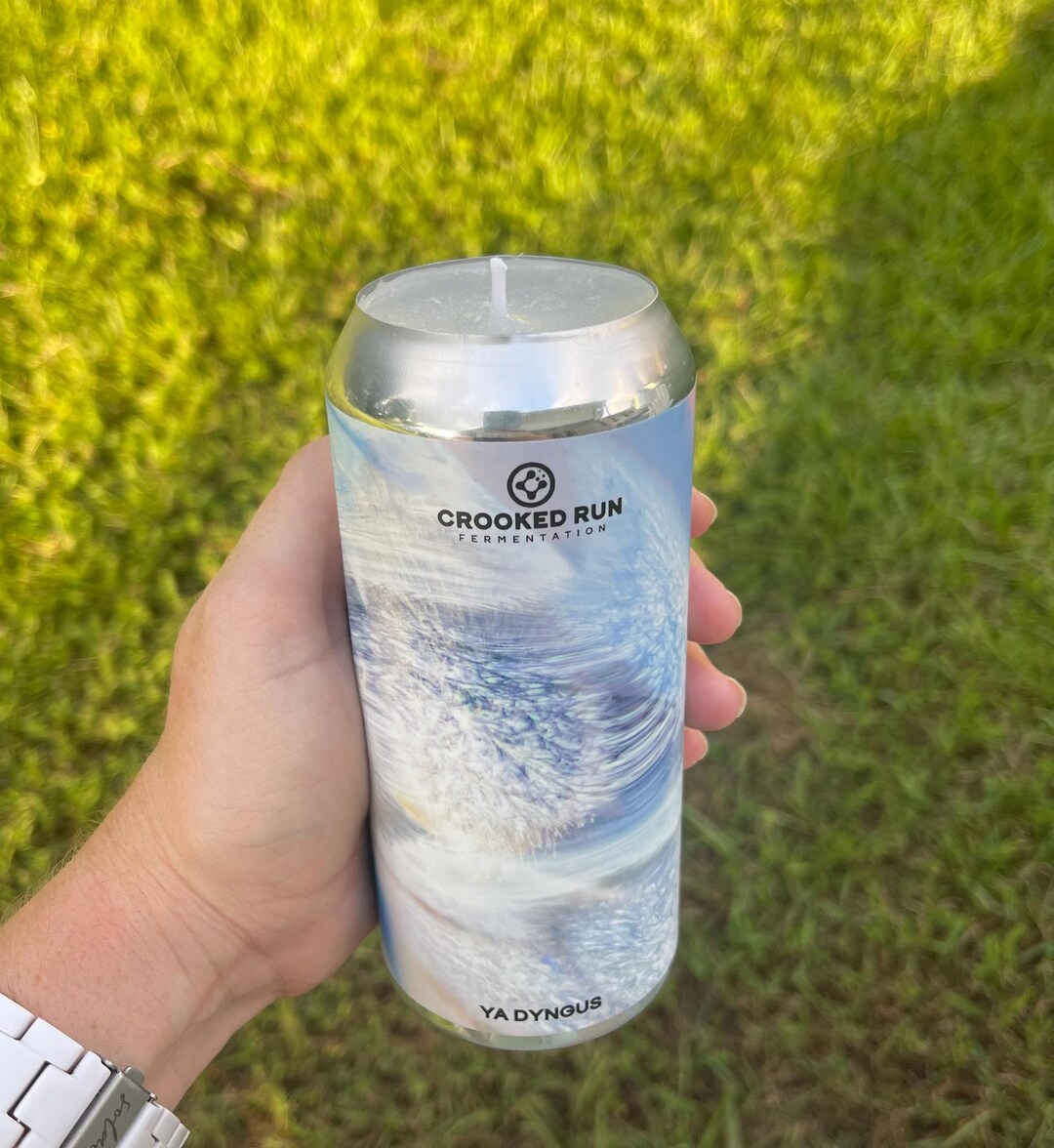 Ocean Wave Scented Beer Can Candle (crooked Run Ya Dyngus Lager) - Etsy