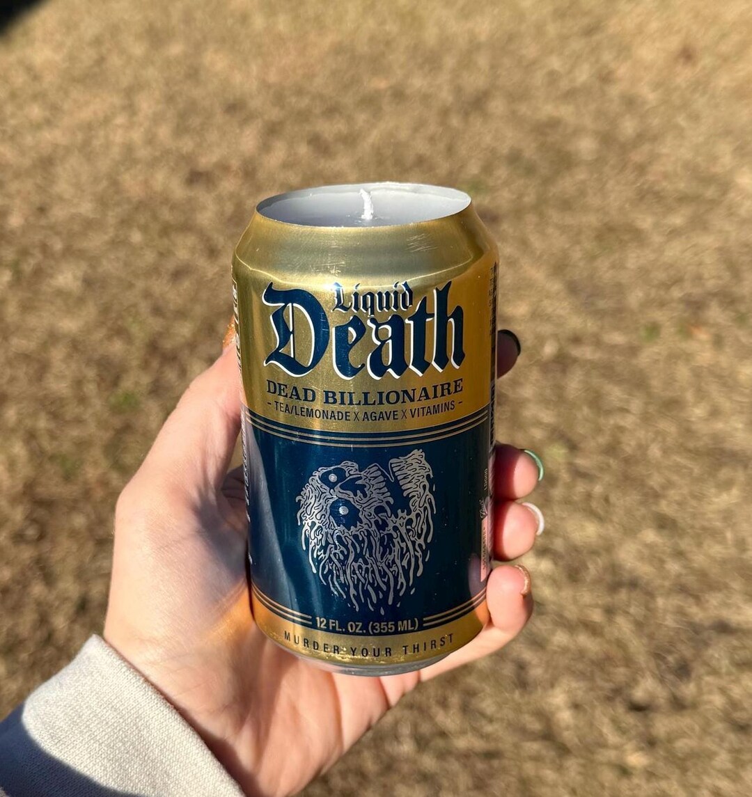 Lemon Scented Tea and Lemonade Liquid Death Can Candle - Etsy
