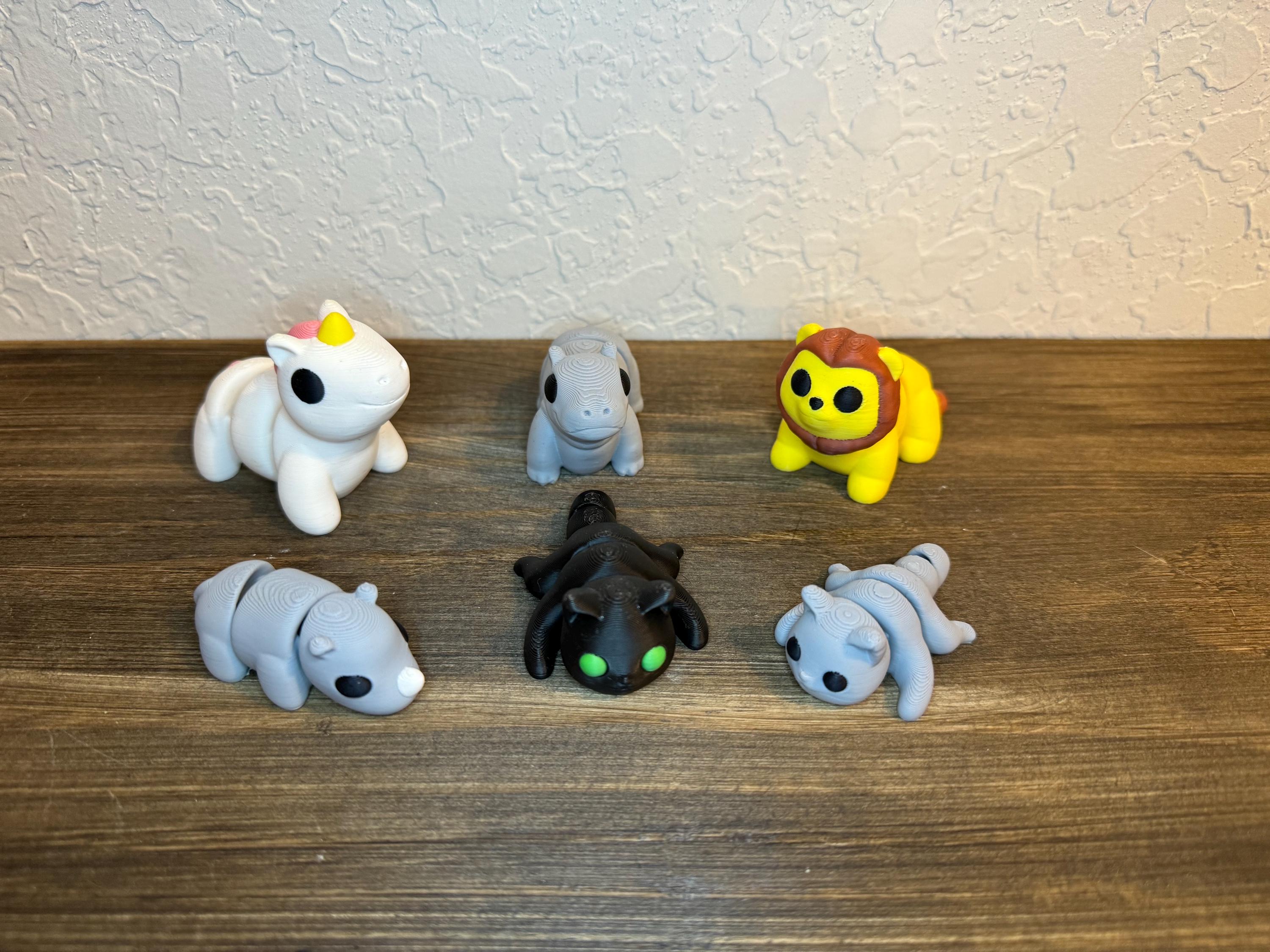 3D Printed Fidget Animals, Fidget Pets, Interactive Toys, Articulated ...