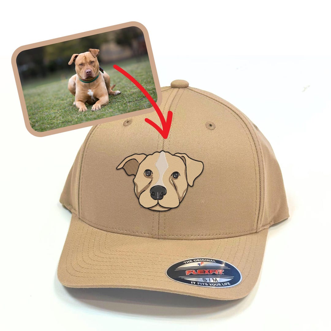 Personalized Embroidered Pet Hat, Custom Hat With Your Pet's Photo ...