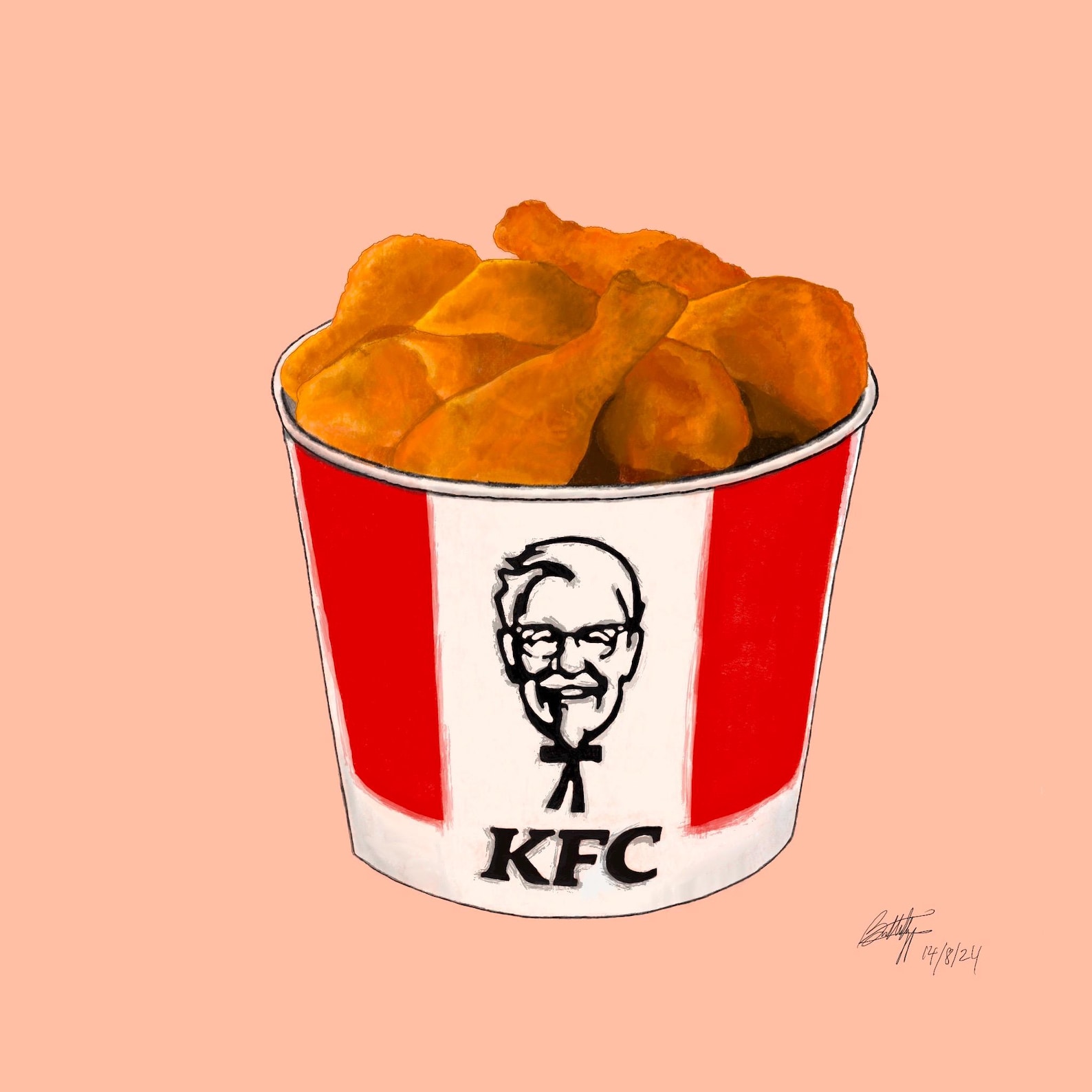 KFC Bucket - Etsy