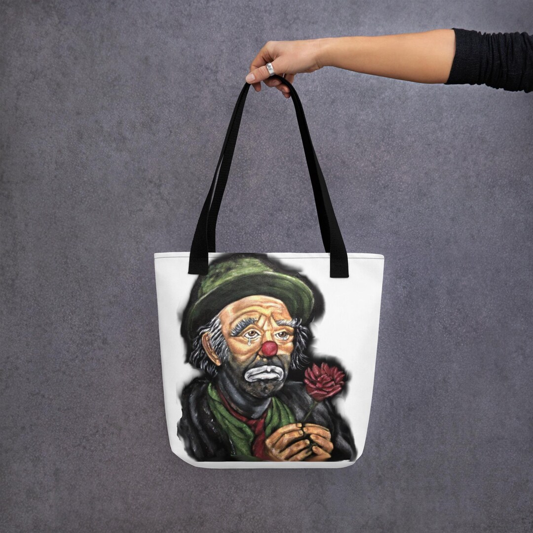 Emmett Kelley Sad Clown Tote Bag - Etsy