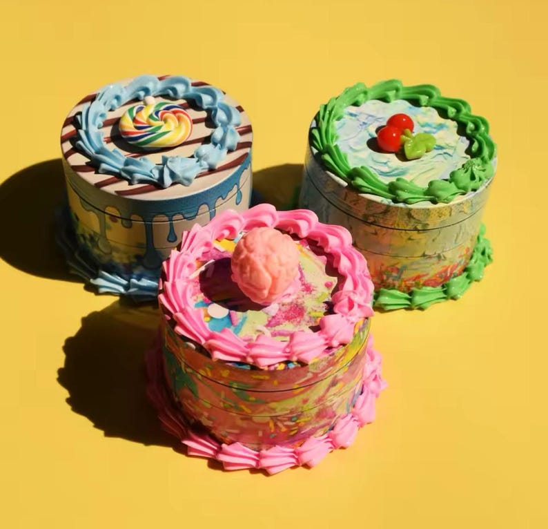 Kawaii Strawberry Cake Metal Grinder Cake Shape Herb Grinder Pastel Cute Girly Rolling Tools - Etsy