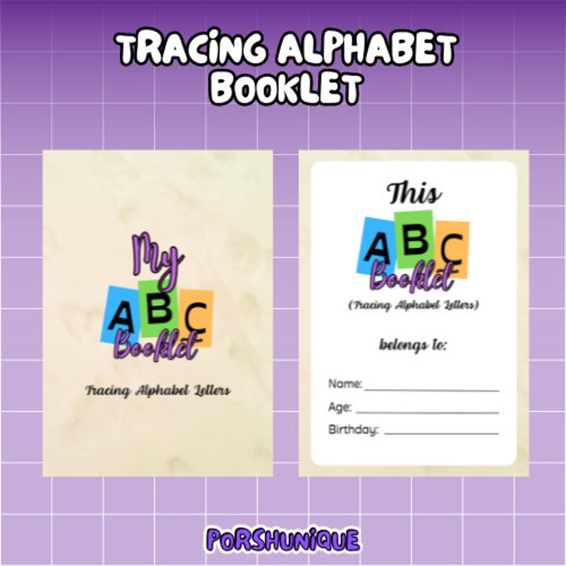 Printable Tracing Alphabet Booklet for Kids | Preschool ABC Practice ...