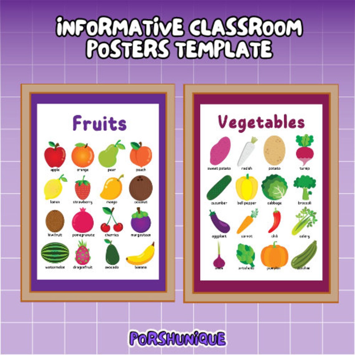 Editable Informative Classroom Posters Template Educational Canva ...