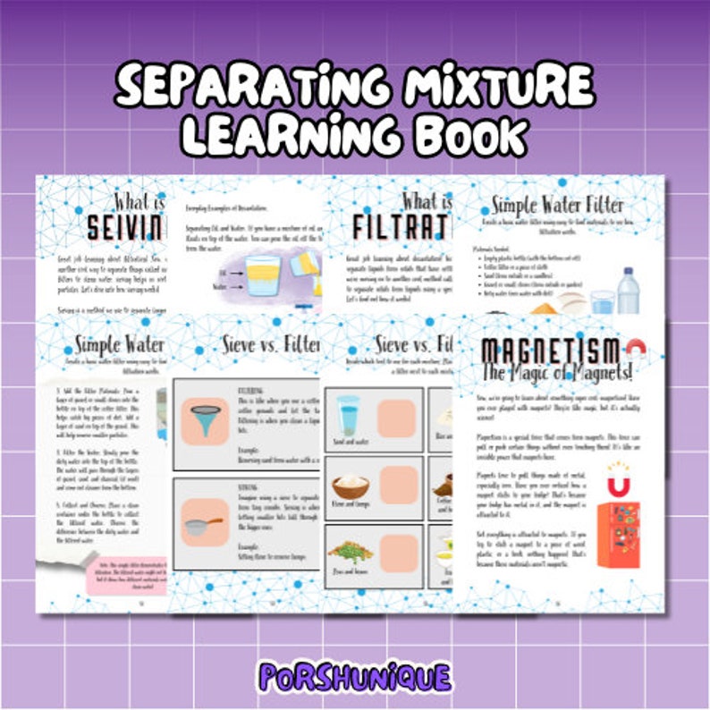 Interactive Science Book for Kids: Separating Mixtures Made Simple ...
