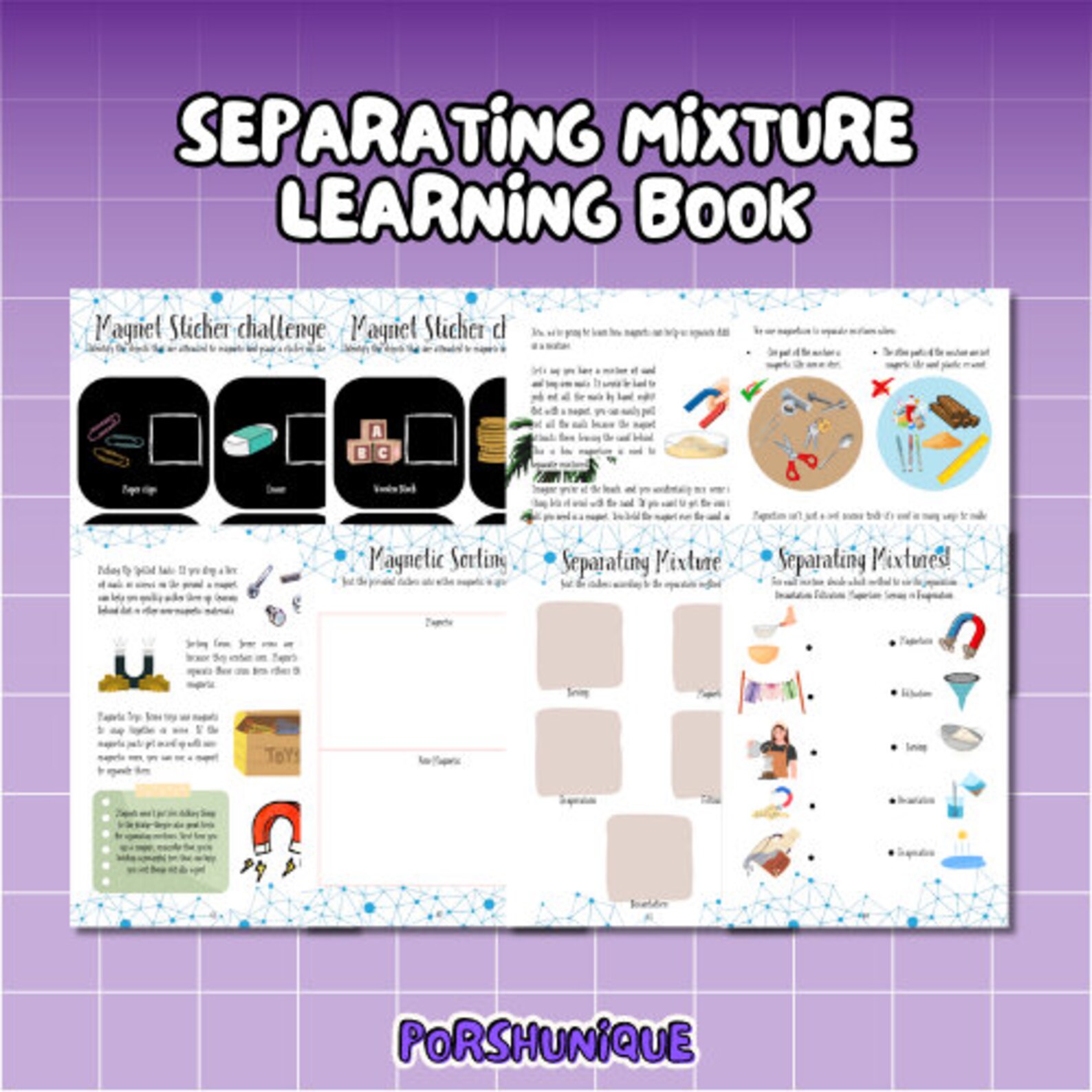 Interactive Science Book for Kids: Separating Mixtures Made Simple ...