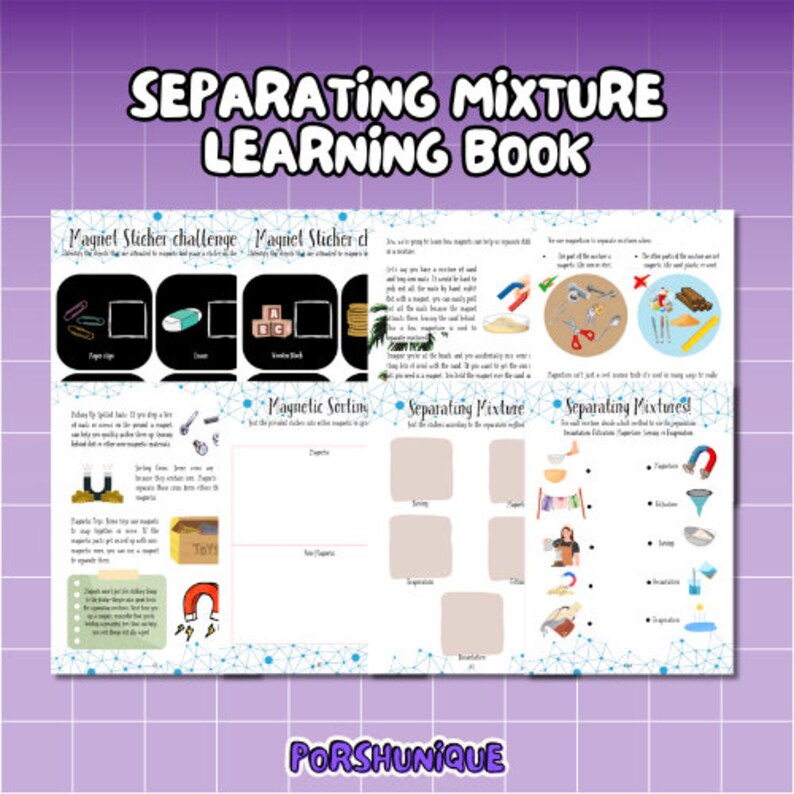 Interactive Science Book for Kids: Separating Mixtures Made Simple ...