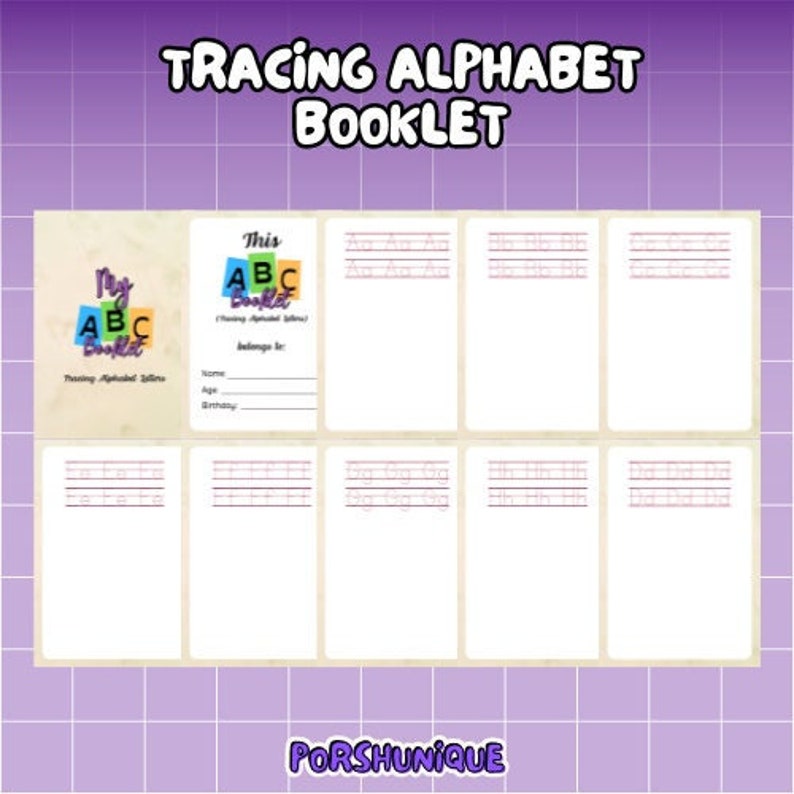 Printable Tracing Alphabet Booklet for Kids | Preschool ABC Practice ...