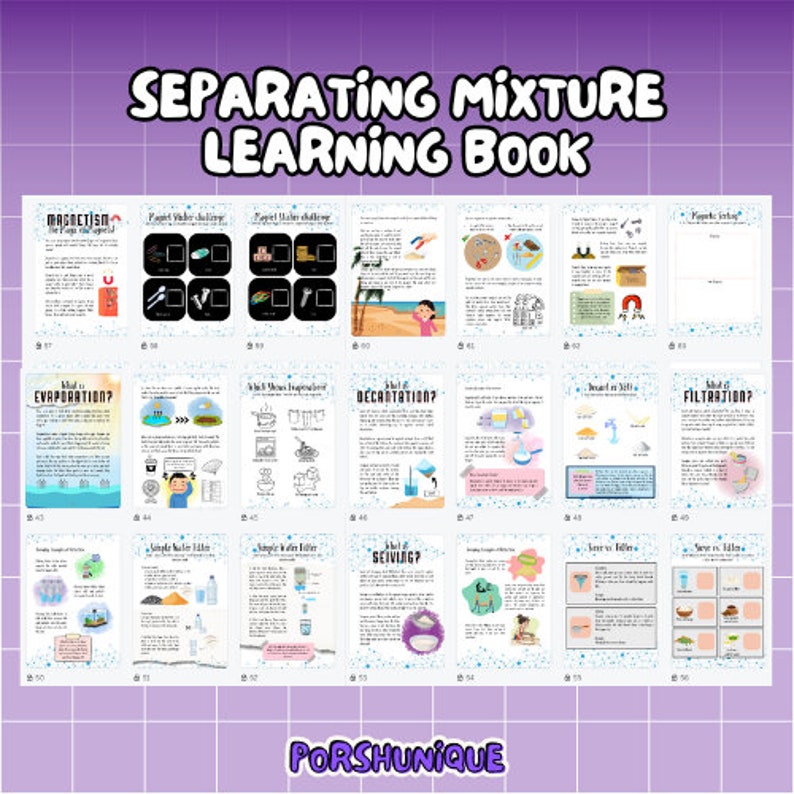 Interactive Science Book for Kids: Separating Mixtures Made Simple ...
