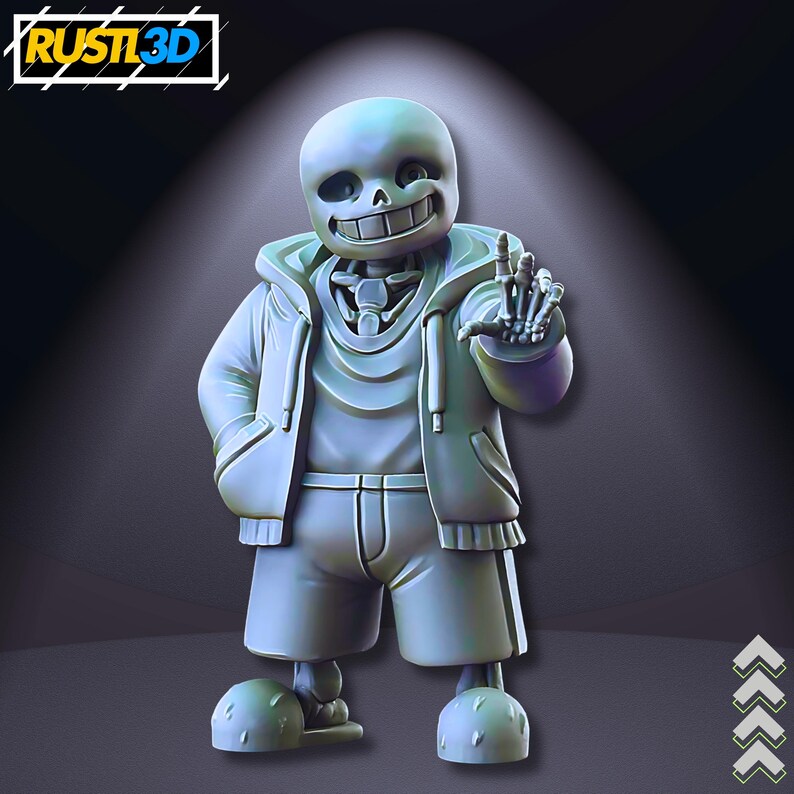 Sans and Gaster Blaster Figure, Undertale Stl 3D Printing, Gaster ...