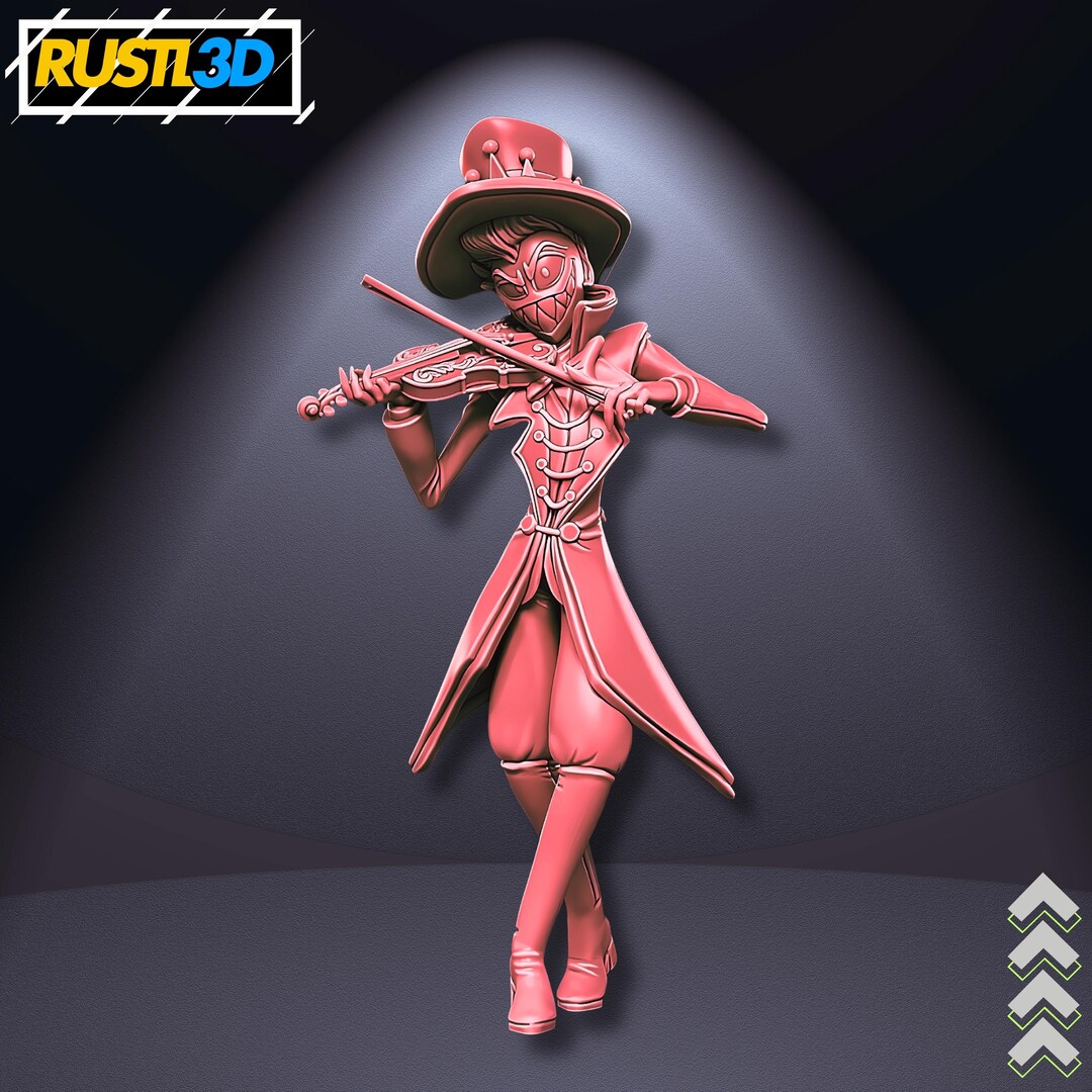 Lucifer Figure, Hazbin Hotel Stl 3D Printing, Lucifer Stl 3D Model ...