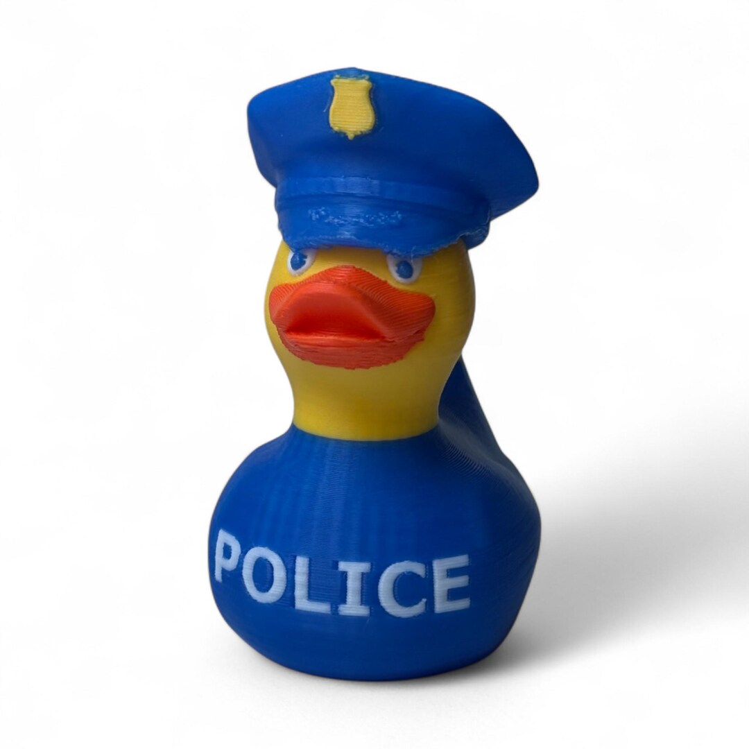 Blue Police Duck – Law Enforcement Duck With Badge, Hat & Officer ...