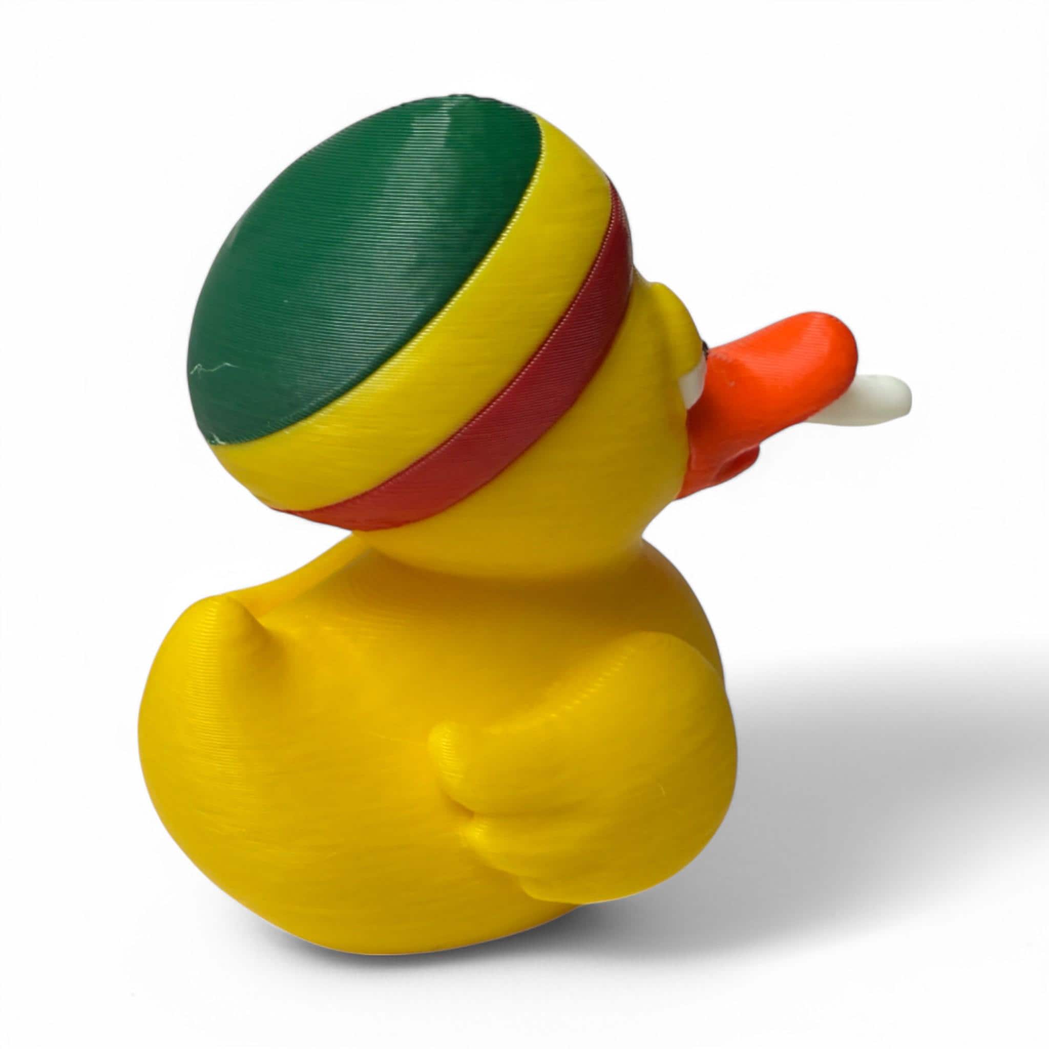Blazing 420 Duck – 3d-printed Chill Duck Collectible With Rasta Vibes ...