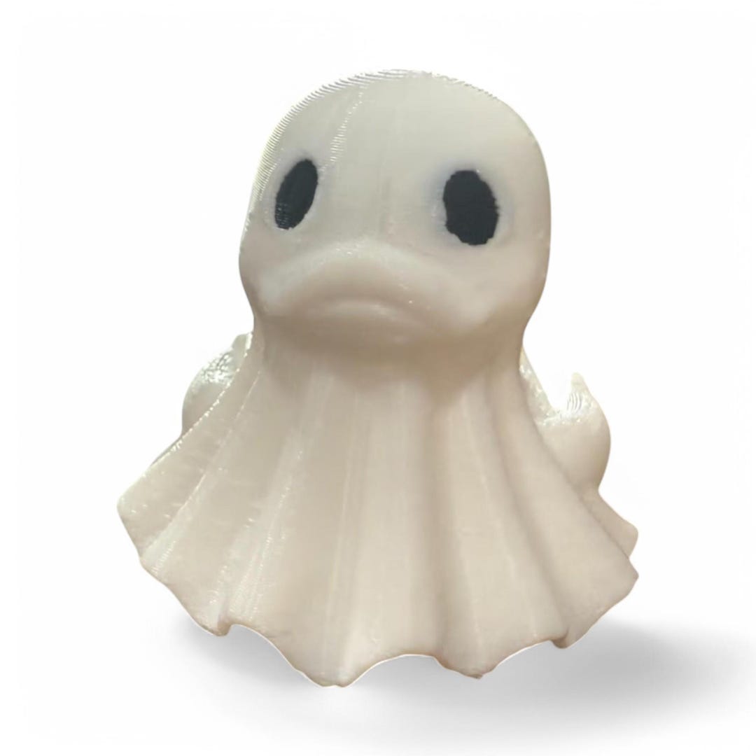 3d-printed Ghost Duck: Spooky Halloween Collectible - Etsy