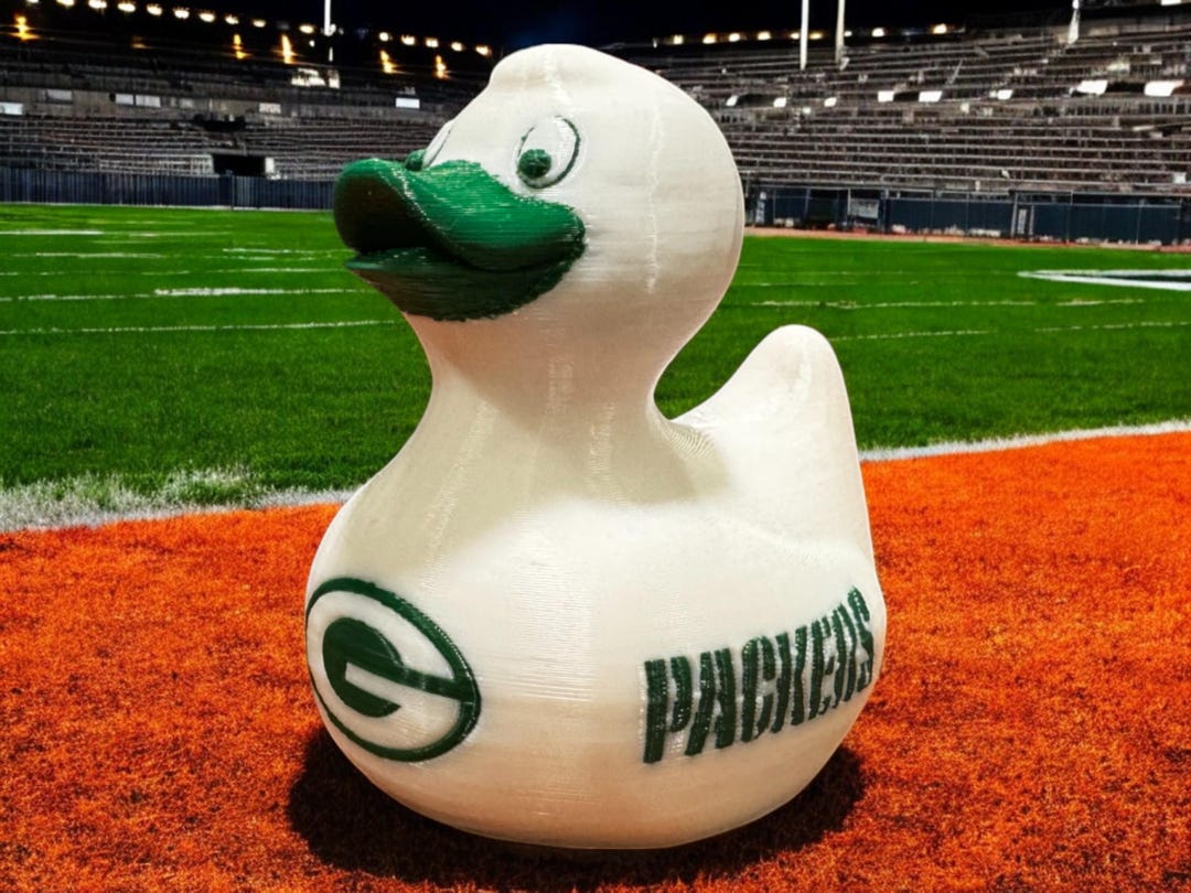 Go Pack Go! - Green Bay Packers Duck - Alternate Colors - Etsy