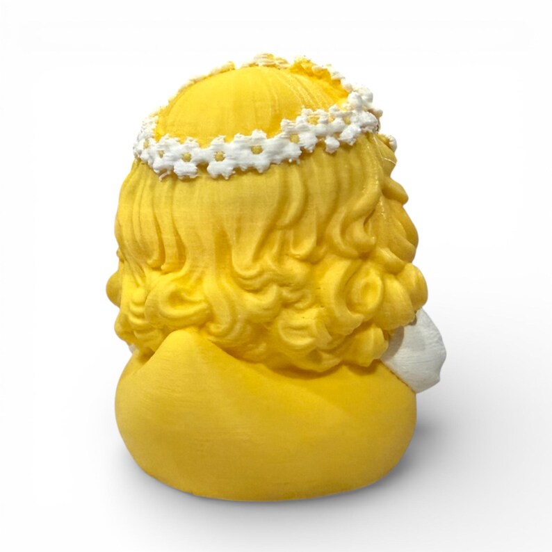 3D Printed Bride Duck | Wedding | Bridal Party | Just Married | Yellow ...