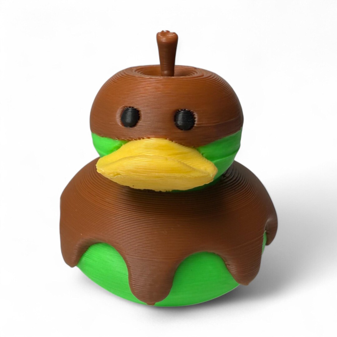 Green Caramel Apple Duck – 3d-printed Duck With Fall Fair Flair & Sweet ...