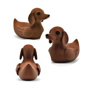 Dachshund Duck: 3D Printed Wiener Dog Collectible - Etsy