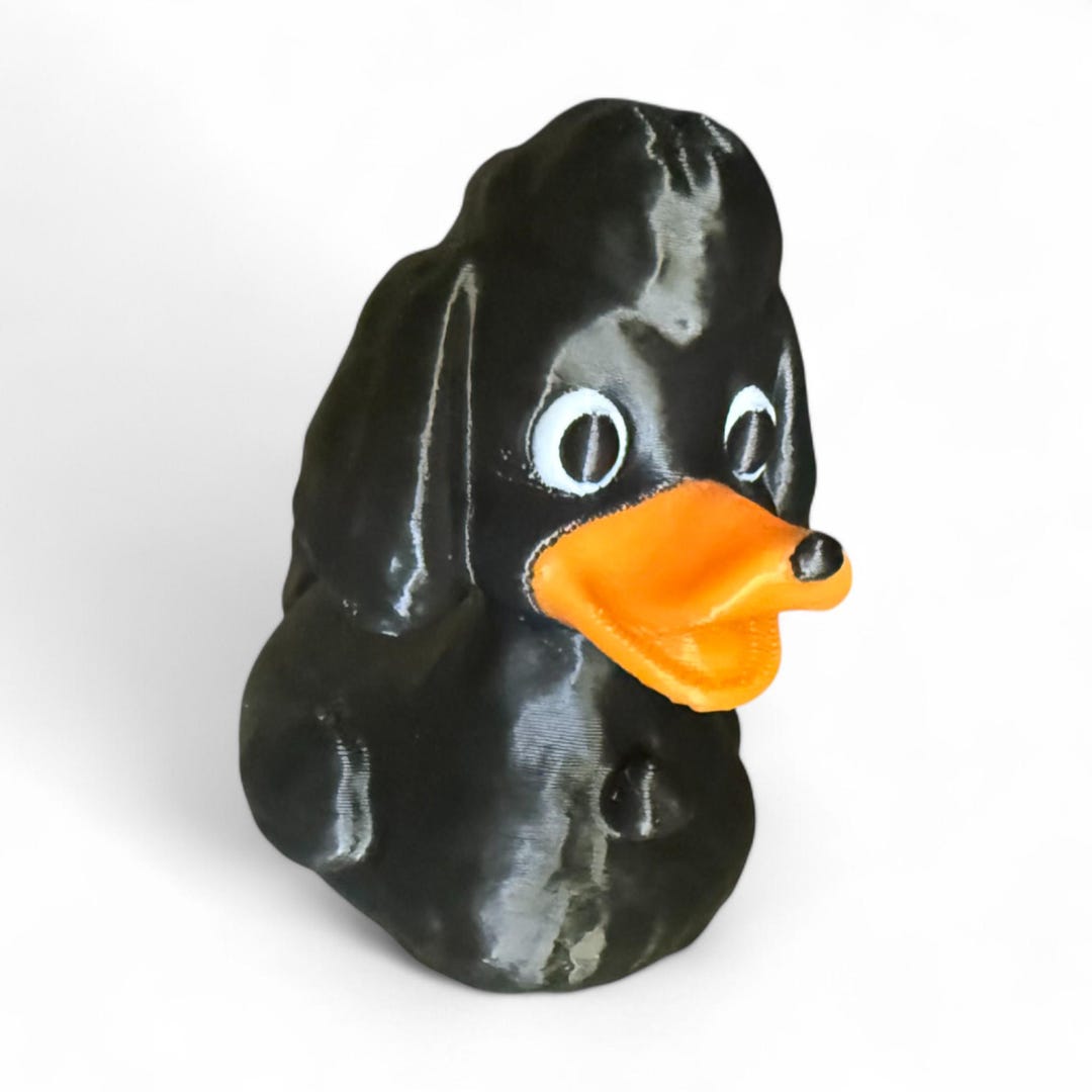 Poodle Duck Figurine: 3D Printed PLA Plastic Dog Lover Gift - Etsy