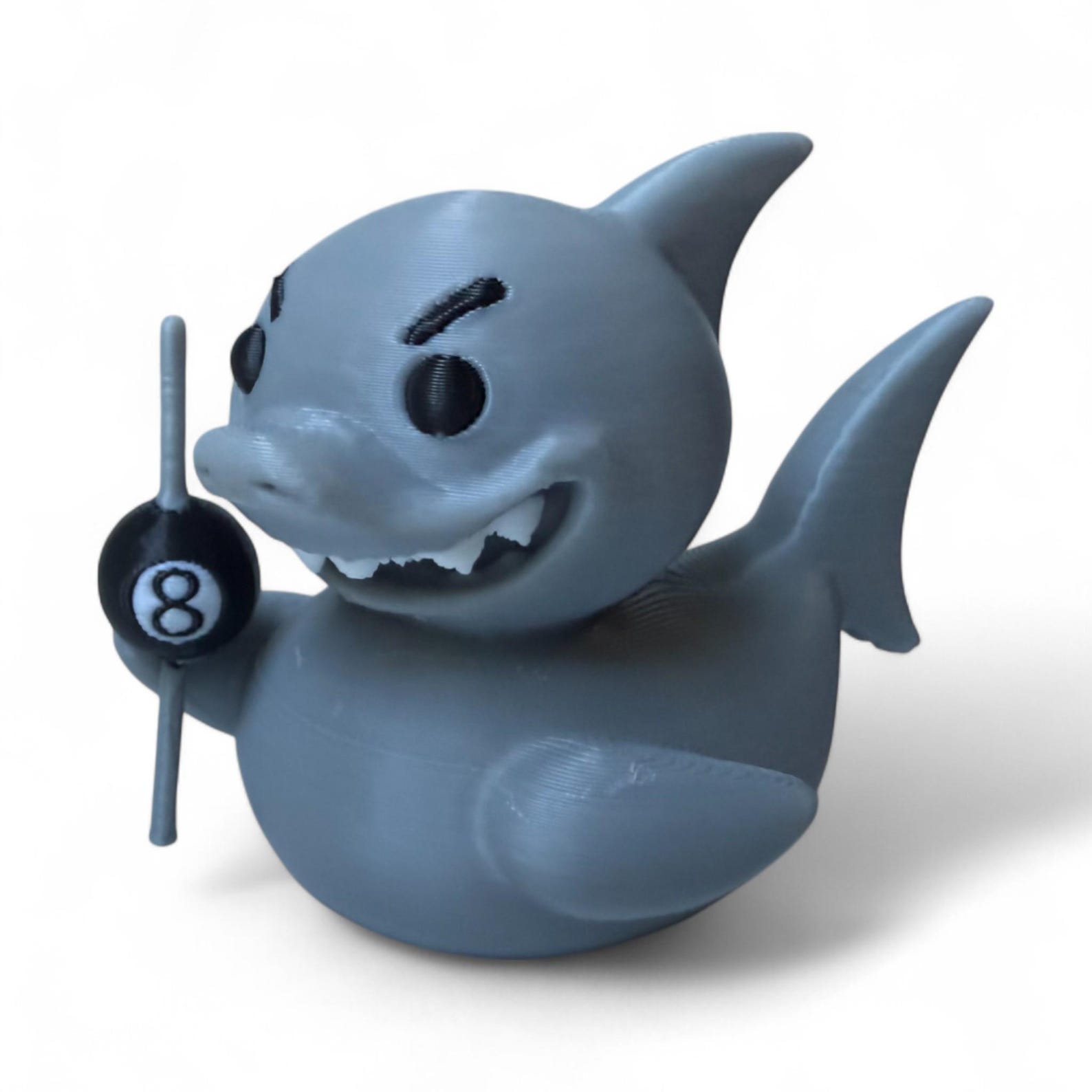 Pool Shark Duck – 3d-printed Duck With Cue Stick, Eight Ball ...