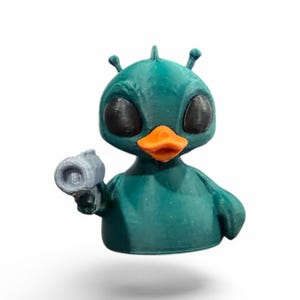 3D Printed Alien Duck: Sci-fi Dashboard Decor - Etsy