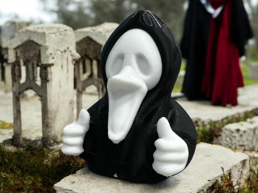 Scream Mask Duck: 3D Printed Halloween Horror Decor - Etsy