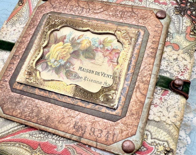 Chunky Junk Journal - Handmade Vintage Junk Album With Pockets and Tags ...
