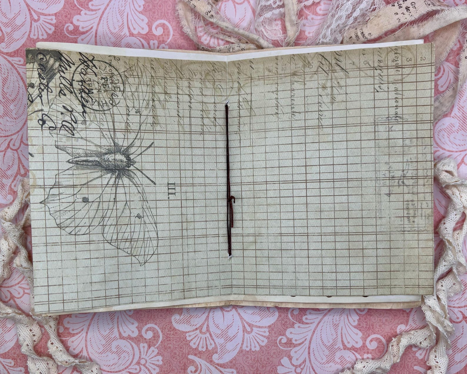 Handmade Vintage Junk Journal Victorian Journal Tea Stained Paper ...