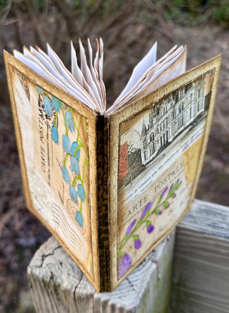 Handmade Notebook With Lay Flat Binding, Vintage Diary, Travel Notebook ...